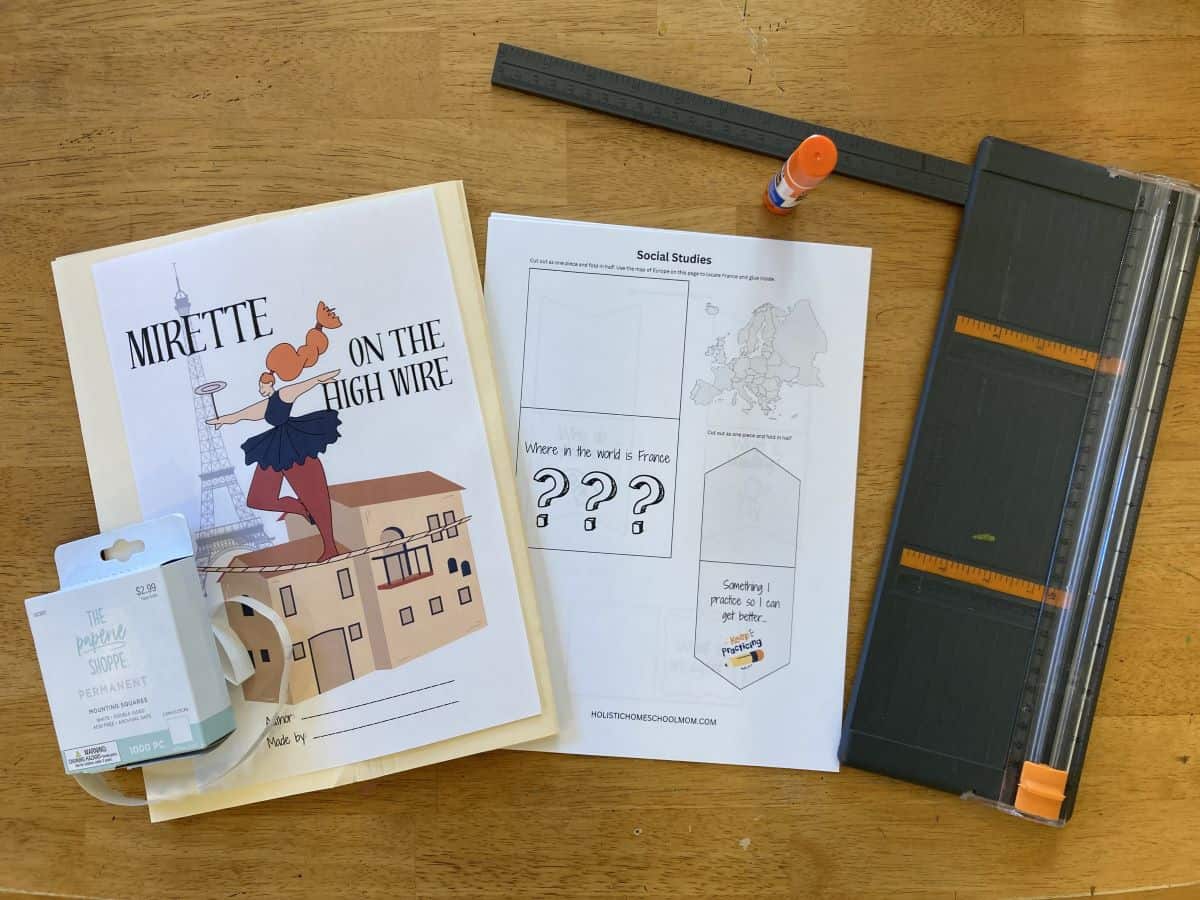Mirette on the High Wire Lapbook - Holistic Homeschool Mom