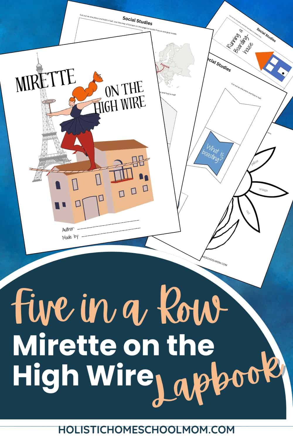 Mirette on the High Wire Lapbook - Holistic Homeschool Mom