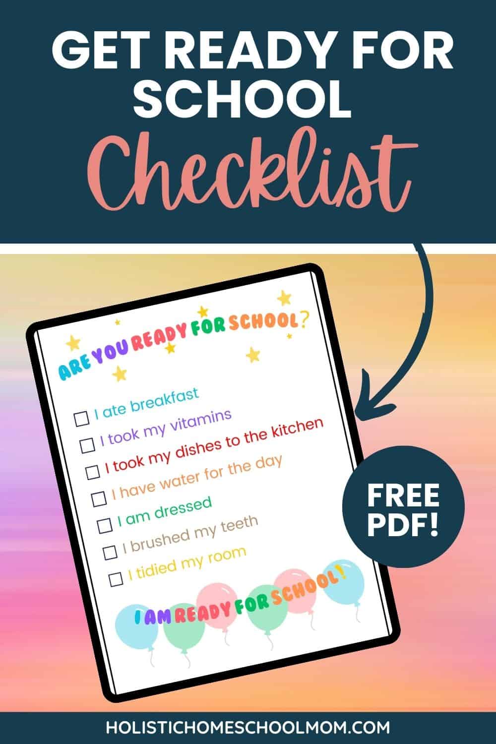 Get Ready for School Checklist - Holistic Homeschool Mom